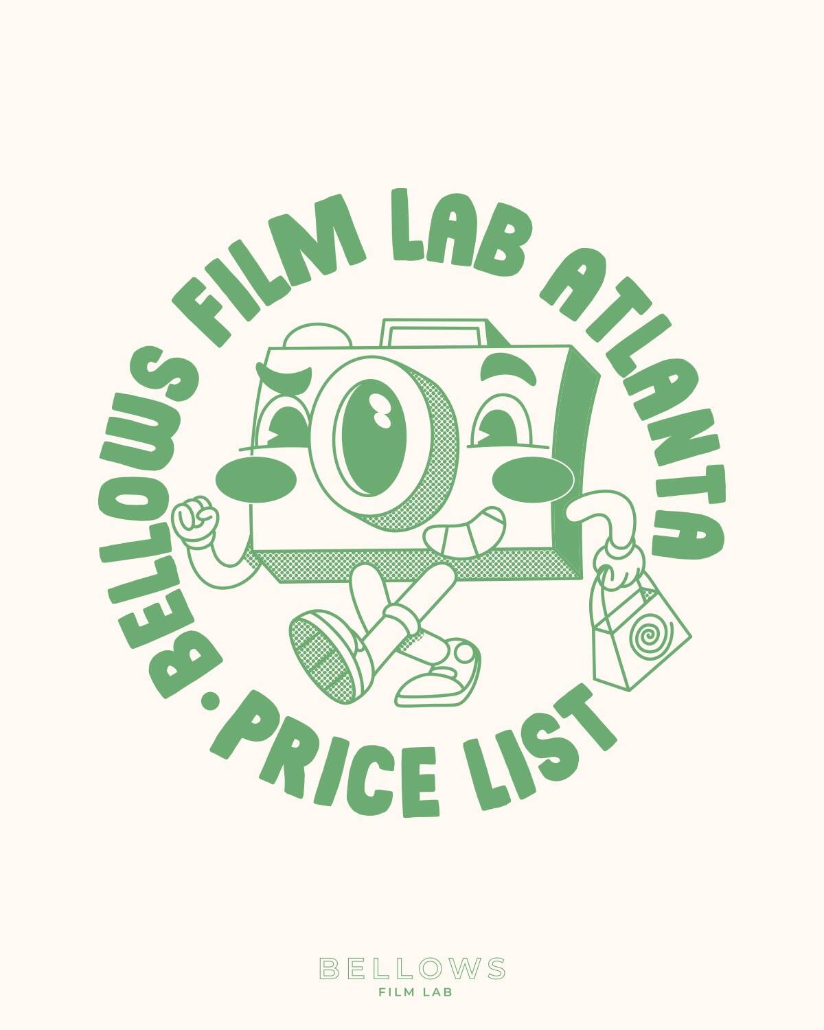Price Sheet | Bellows Film Lab Atlanta